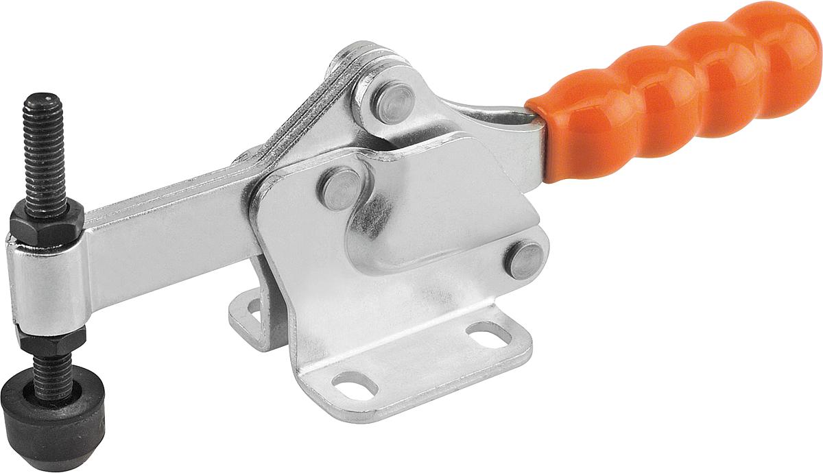 Kipp K0075.0075 SCHNELLSPANNER HORIZONTAL, MIT WAAGRECHTEM FUSS, P=75 ...