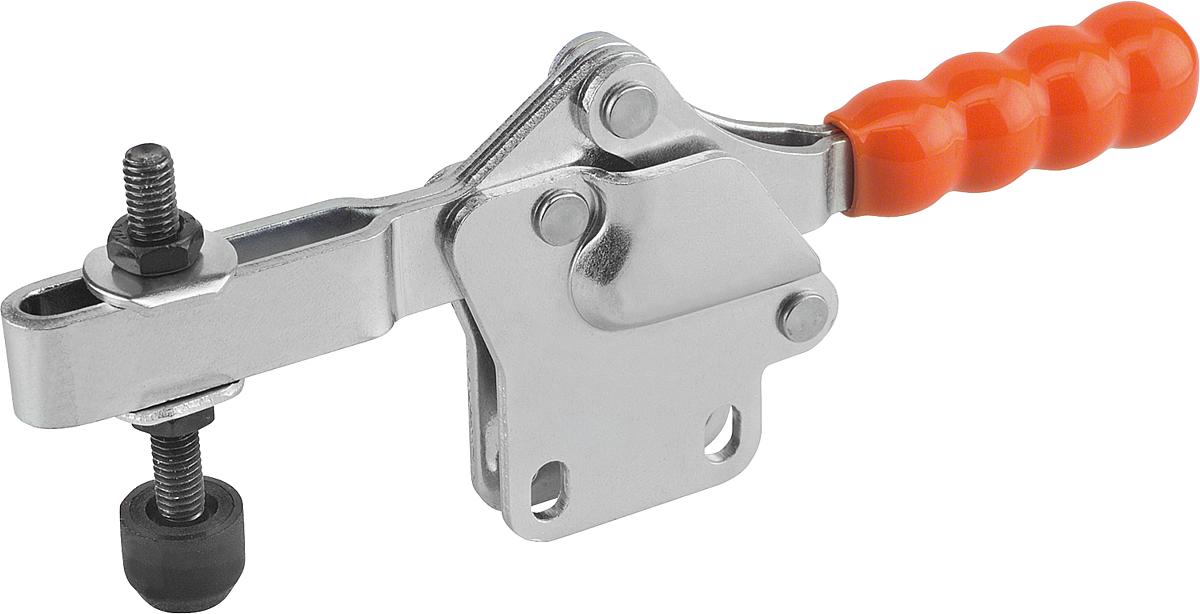 Kipp K0072.0075 SCHNELLSPANNER HORIZONTAL, MIT SENKRECHTEM FUSS, P=75 ...